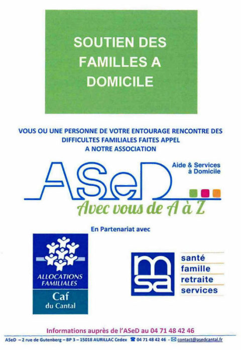 ASeD, nouvelle offre de service | Mairie d'Aurillac